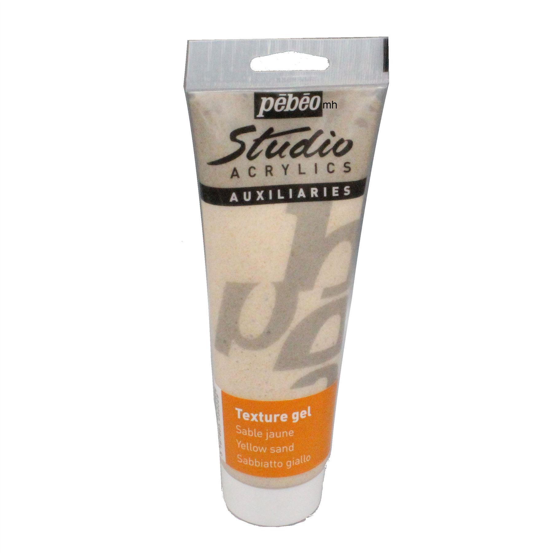 Studio Acrylic Sand Texture Gel 250ml Yellow