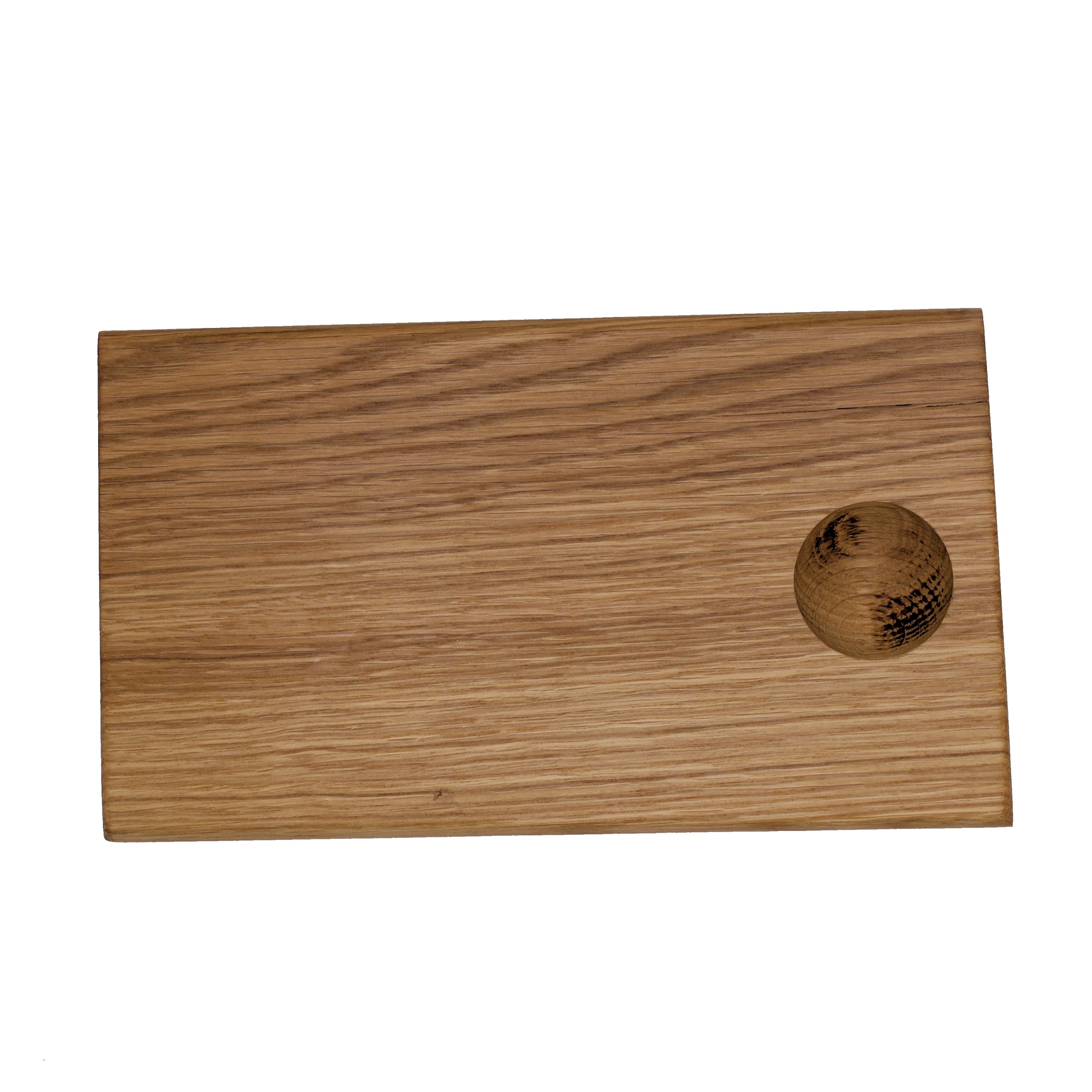 Wooden oak block with a single hole to hold your egg.